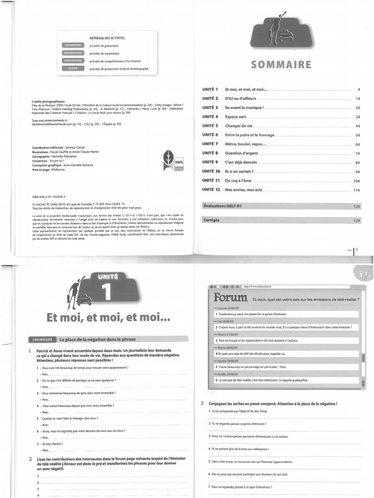 Le Nouveau Taxi! 3 Cahier D - Exercices | PDF