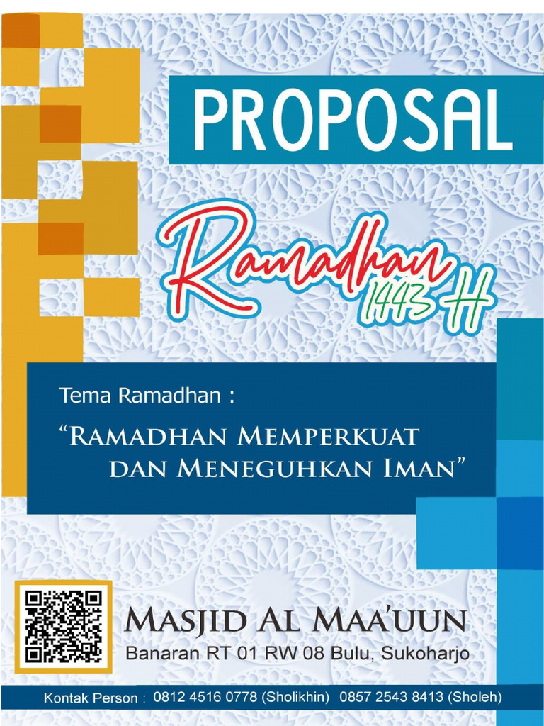 Program Ramadhan Masjid Al Maa’uun 1443 H | PDF