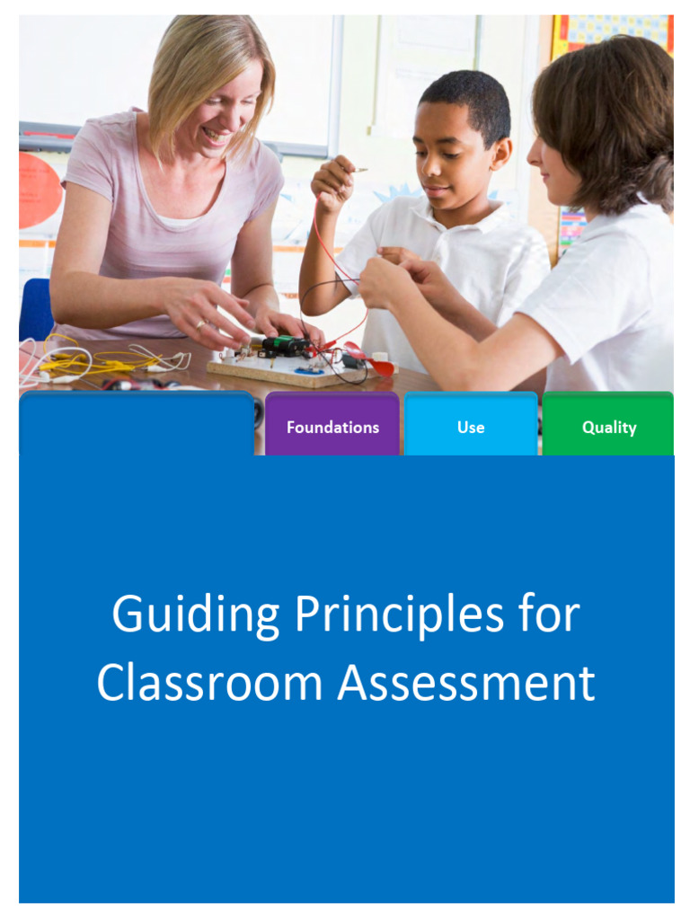 Guiding Principles | PDF | Educational Assessment | Teachers