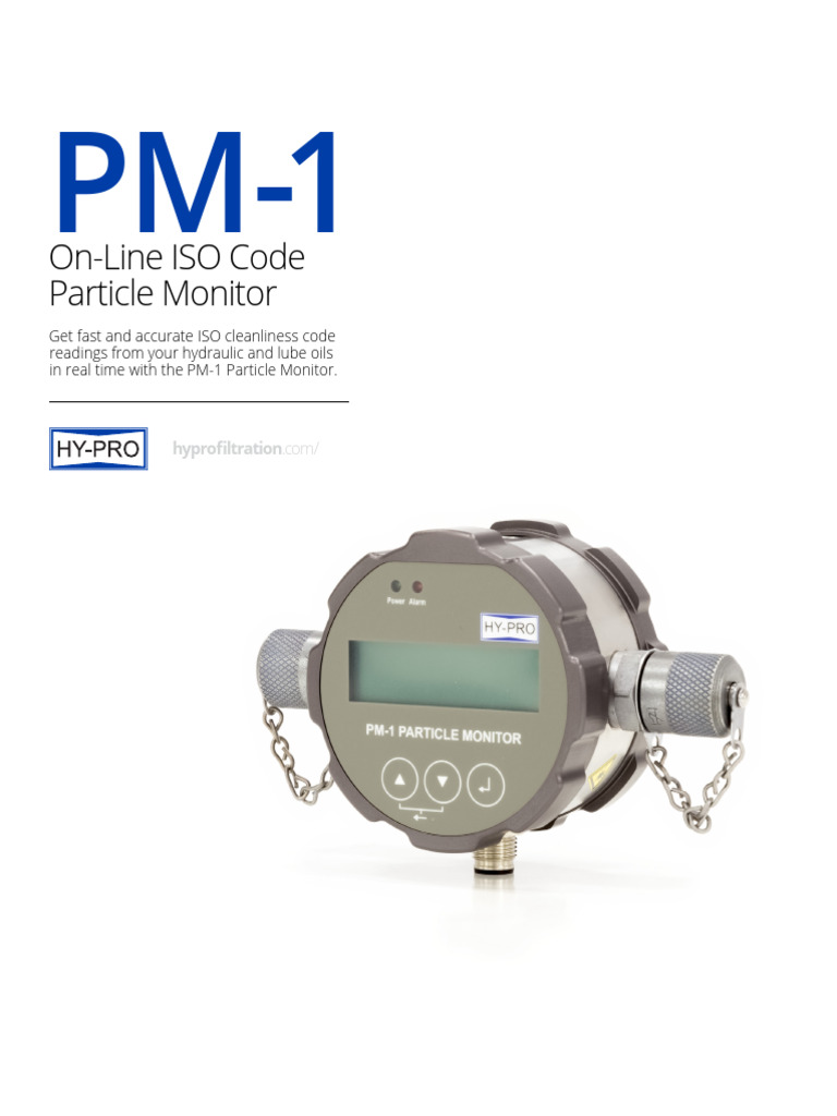 PM-1 On-Line ISO Code Particle Monitor-1 | Download Free PDF | Power ...