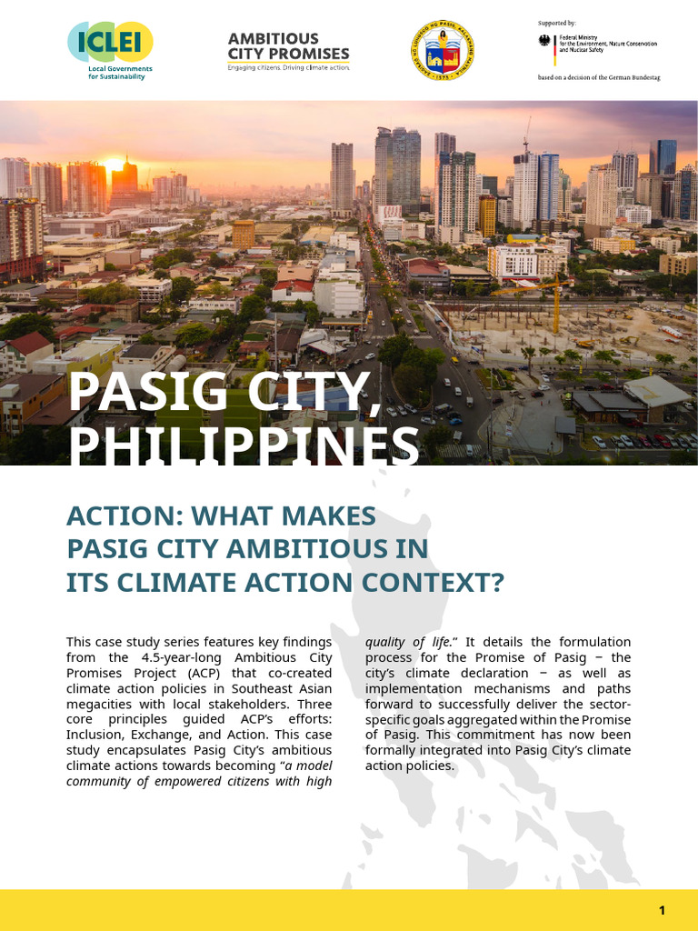 Pasig Case Study Final | PDF | Climate Change Mitigation | Green Building