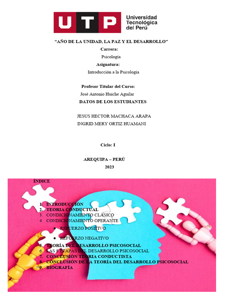 Ensayo de Teorías Psicológicas. | PDF | Adultos | Sicología Ensayo de Teorías Psicológicas. | PDF | Adultos | Sicología