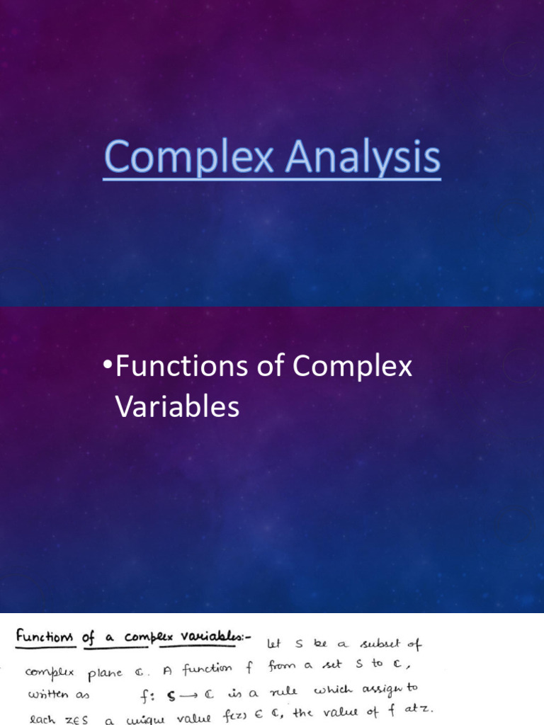 Complex Analysis Crash Course | PDF | Technology & Engineering