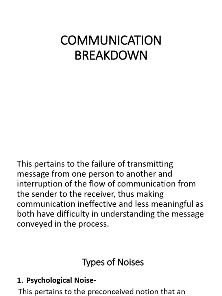 2 - Communication Breakdown | PDF