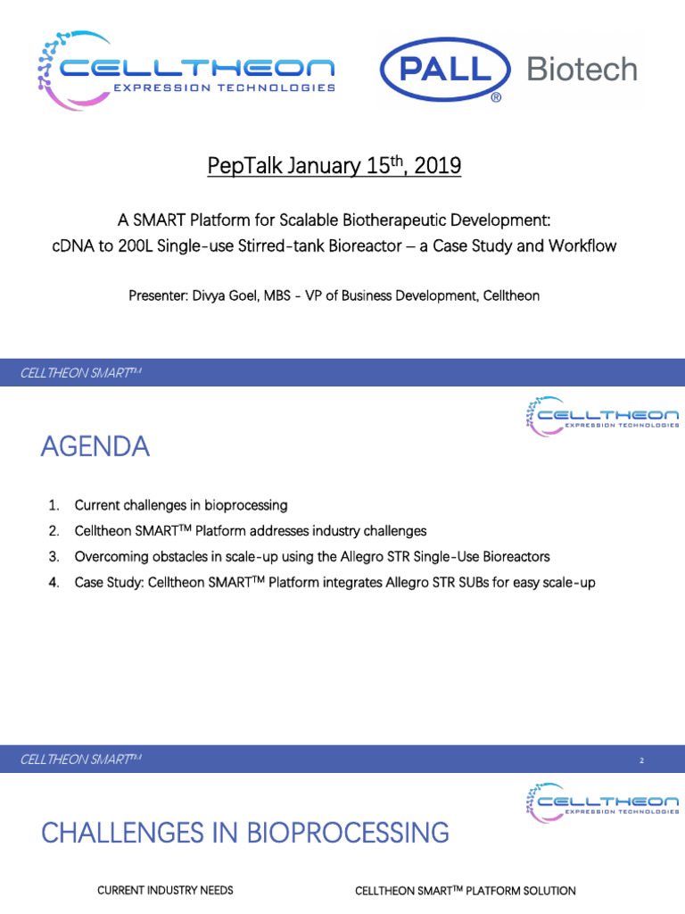 03 - 20190114 - PepTalk 2019 - Celltheon and Pall Workflow Final | PDF ...