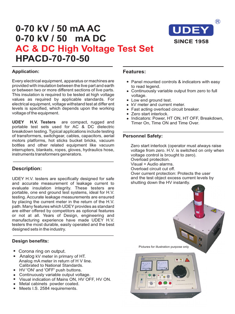 Hpacd 70 70 50 | Download Free PDF | Alternating Current | Voltage