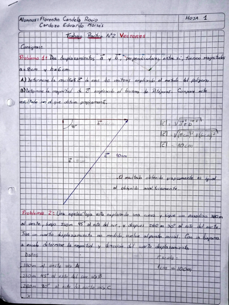 T.P N°2 Física I-1 | PDF