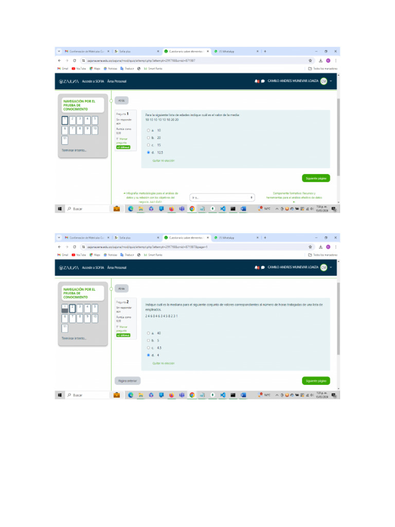 Cuestionario 1 Analisis de Datos Sena | PDF