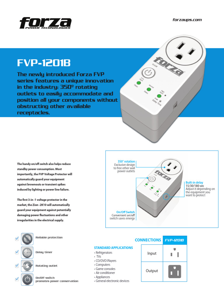 FVP 1201B Eng | PDF | Ac Power Plugs And Sockets | Electrical Engineering
