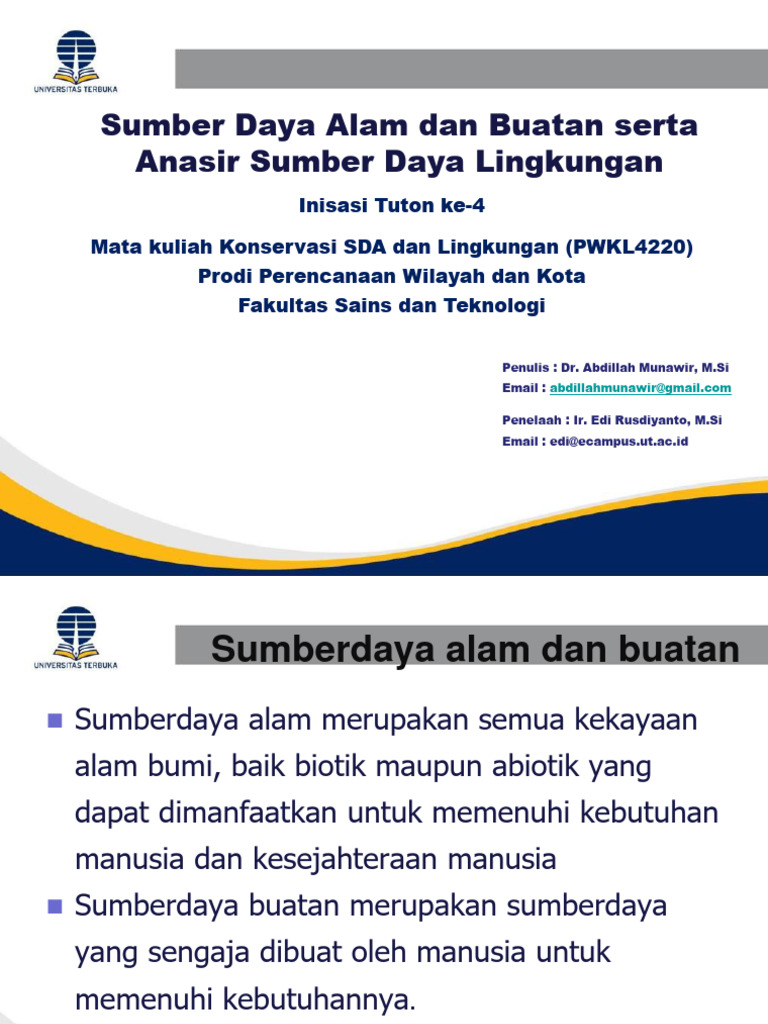 Inisiasi - 4 - Konservasi SDA Dan Lingkungan | PDF