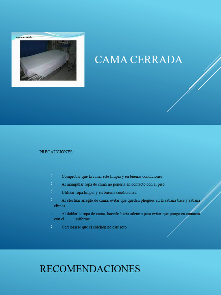 Exposicion de Cama Cerrada | PDF