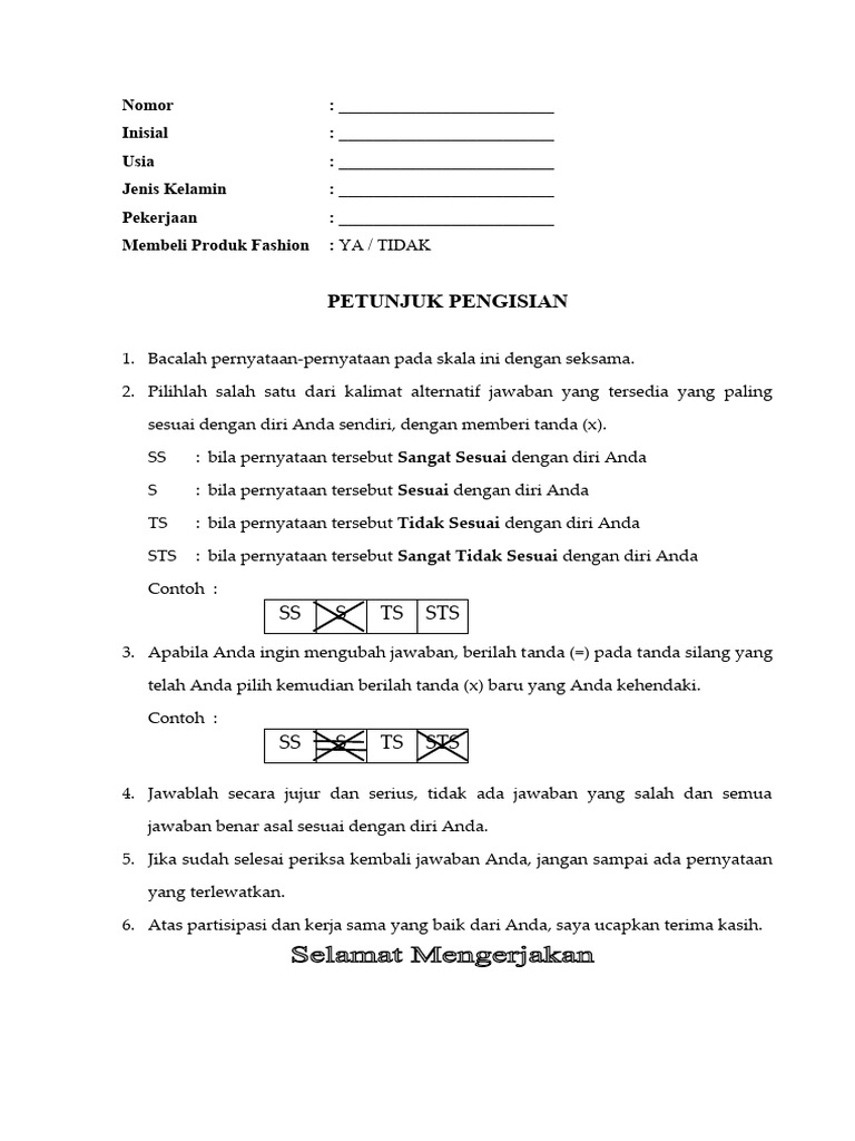 Alat Ukur Try Out | PDF