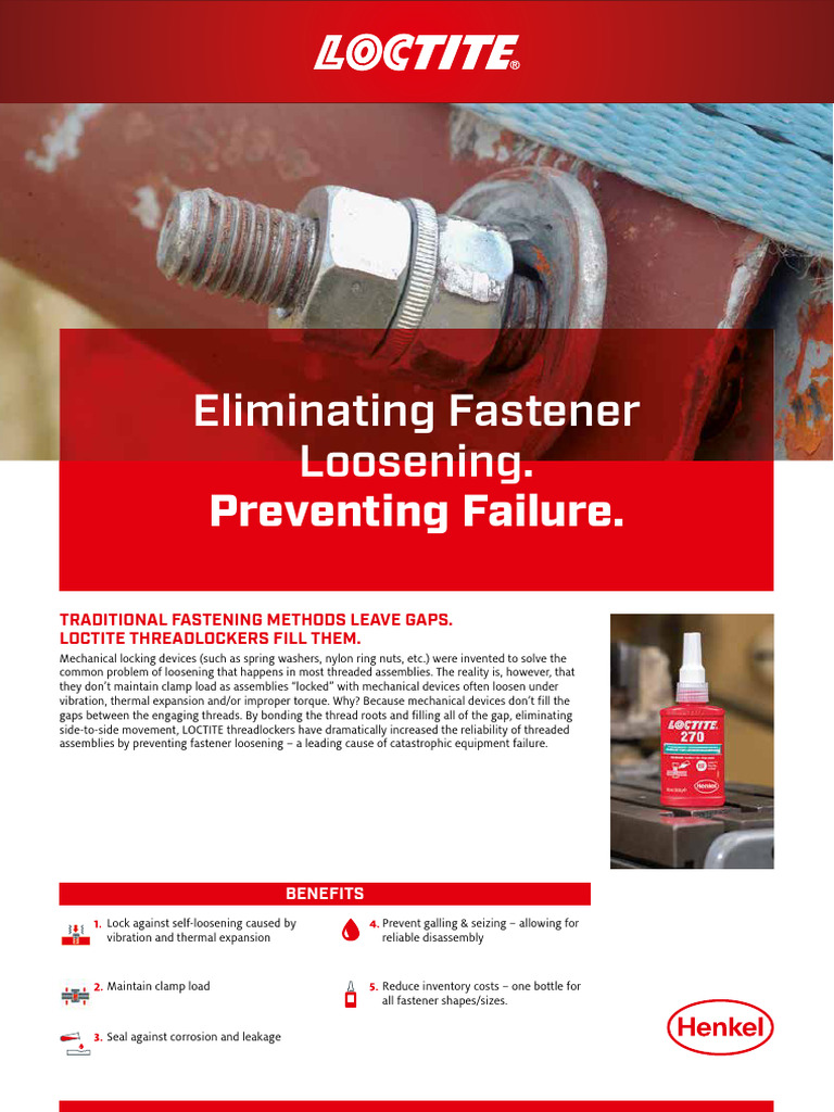 Threadlocking Flyer Final | PDF | Building Engineering | Building Materials