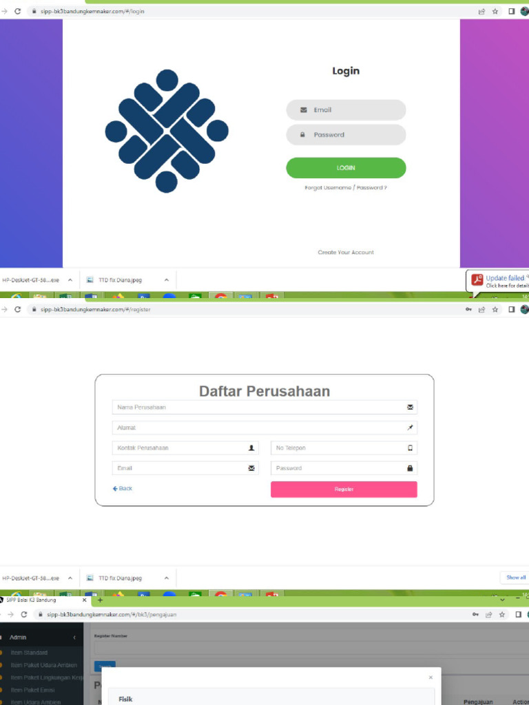 SS Aplikasi SIPP | PDF