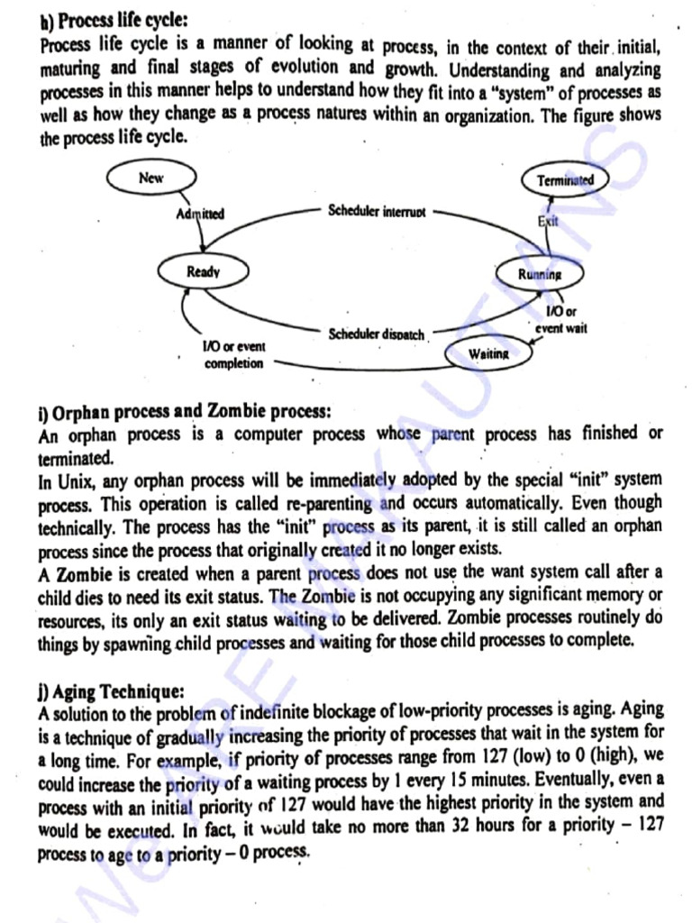 Understanding Process Life Cycle and Synchronization | PDF | Thread (Computing) | Kernel ...