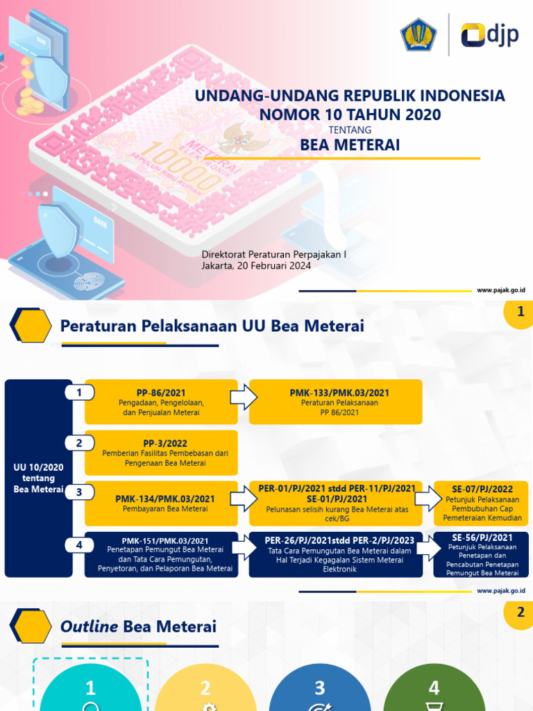 Materi Perpajakan Bea Meterai | PDF