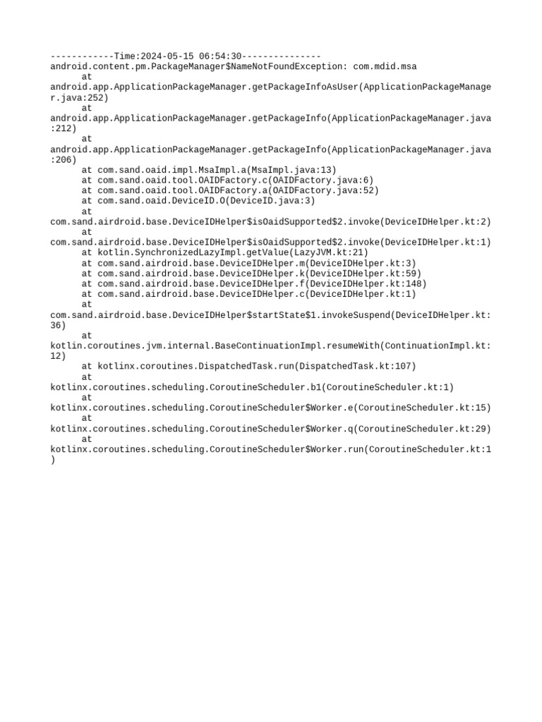 Exception 20240515 | PDF