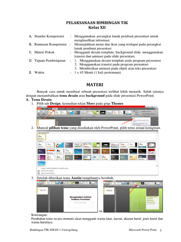 PP Materi 2 - Desain - Transisi - Animasi | PDF