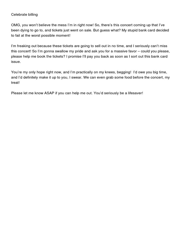 Celebrity Billing Format | PDF