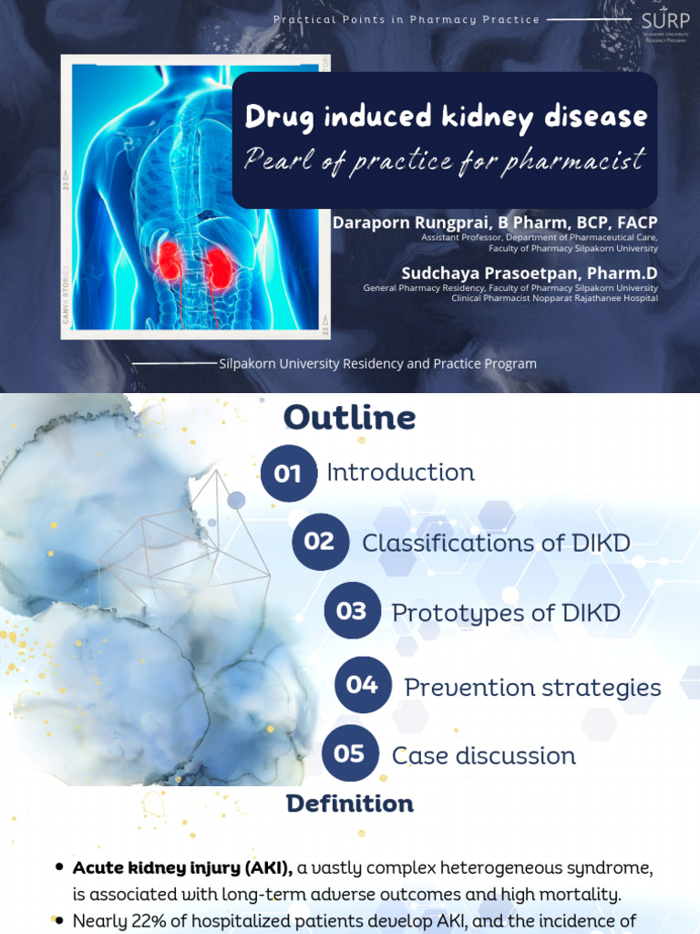 Drug-Induced Kidney Disease Insights | PDF | Creatinine | Kidney