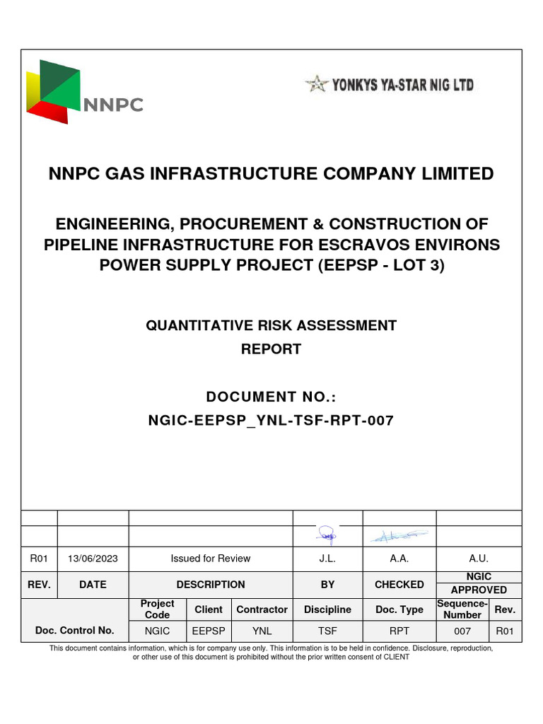 EEPSP Pipeline Risk Assessment | PDF | Risk | Valve