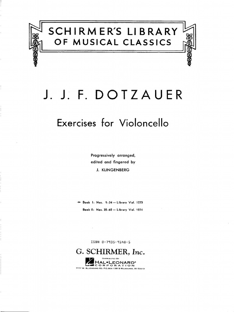 Dotzauer 113 Etudes | PDF