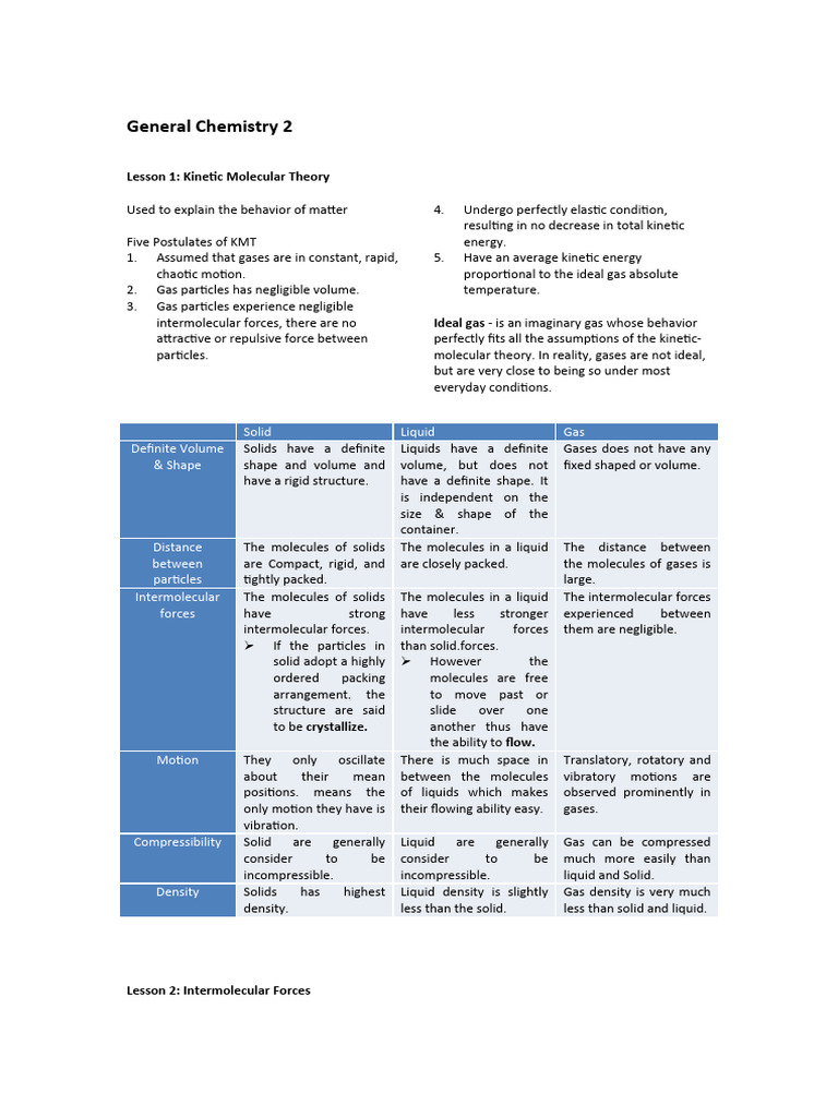 SHS - General Physics and Chemistry 2 - Midterms Reviewer | PDF ...