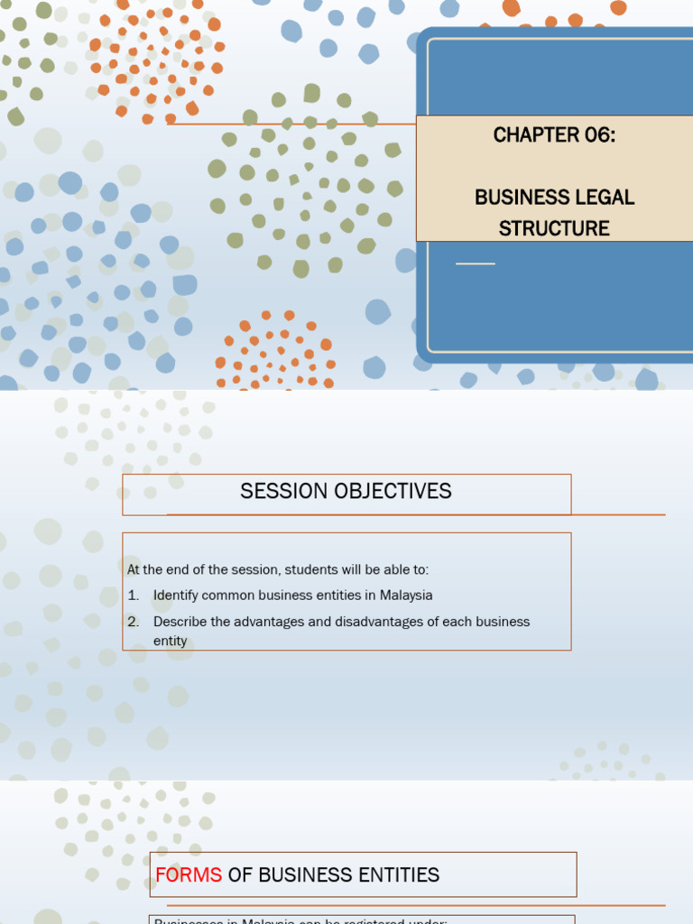 ENT300 Chapter06 MARCH2023 | PDF | Partnership | Ownership