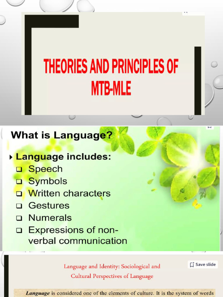Theories and Principles of MTB Mle | PDF