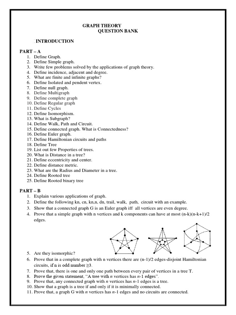 TCS-604 (Question Bank) - 2020-Even | PDF | Graph Theory | Vertex (Graph Theory)
