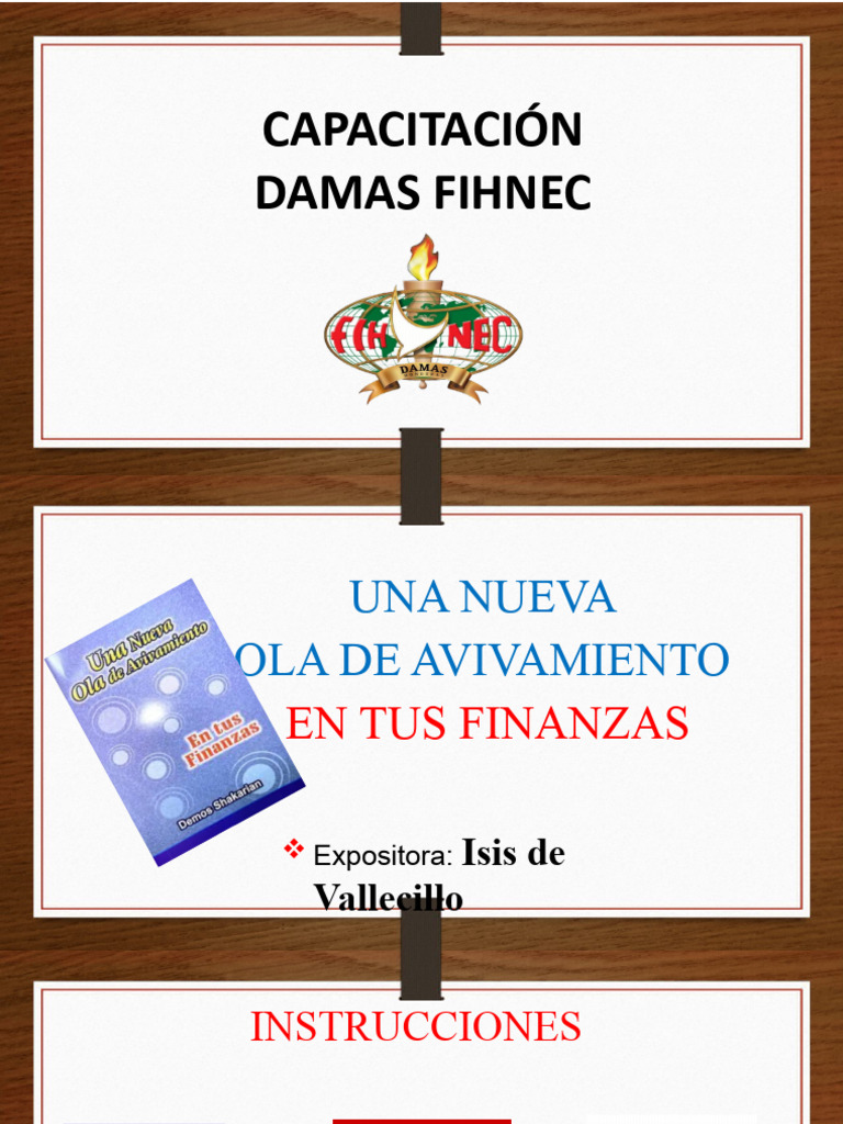 Avivamiento Financiero para Damas FIHNEC | PDF | Oración | Bendición