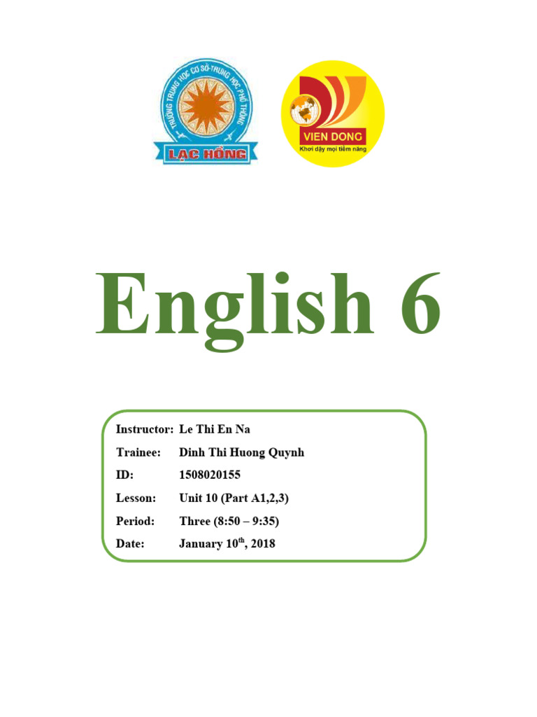 UNIT 10 - LESSON PLAN (S) | PDF | Teachers | Linguistics