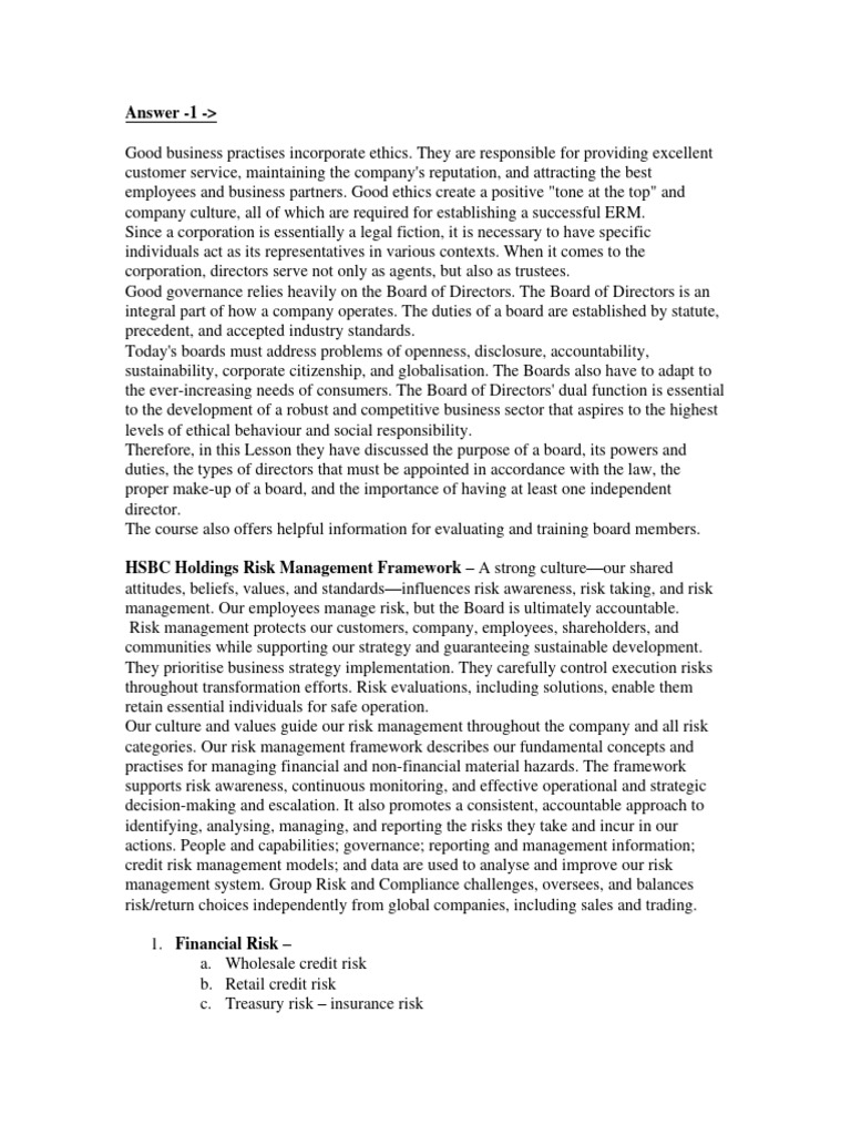 Assignments - Business - Ethics - Governance-and-Risk | PDF | Climate Resilience | Risk