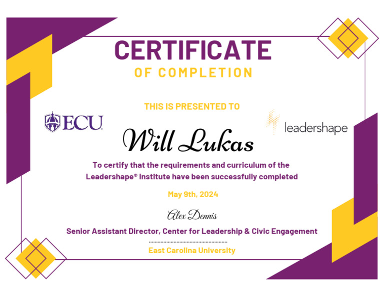 Leadershape® Institute Certification | PDF | Career & Growth
