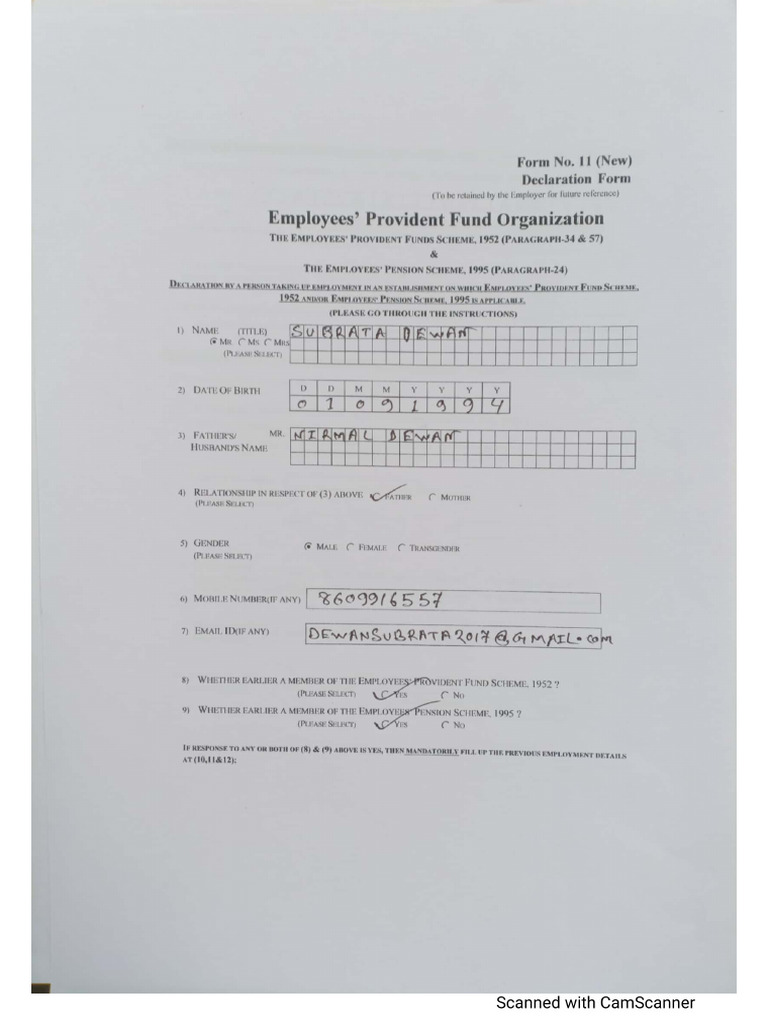 FORM NO 11 | PDF