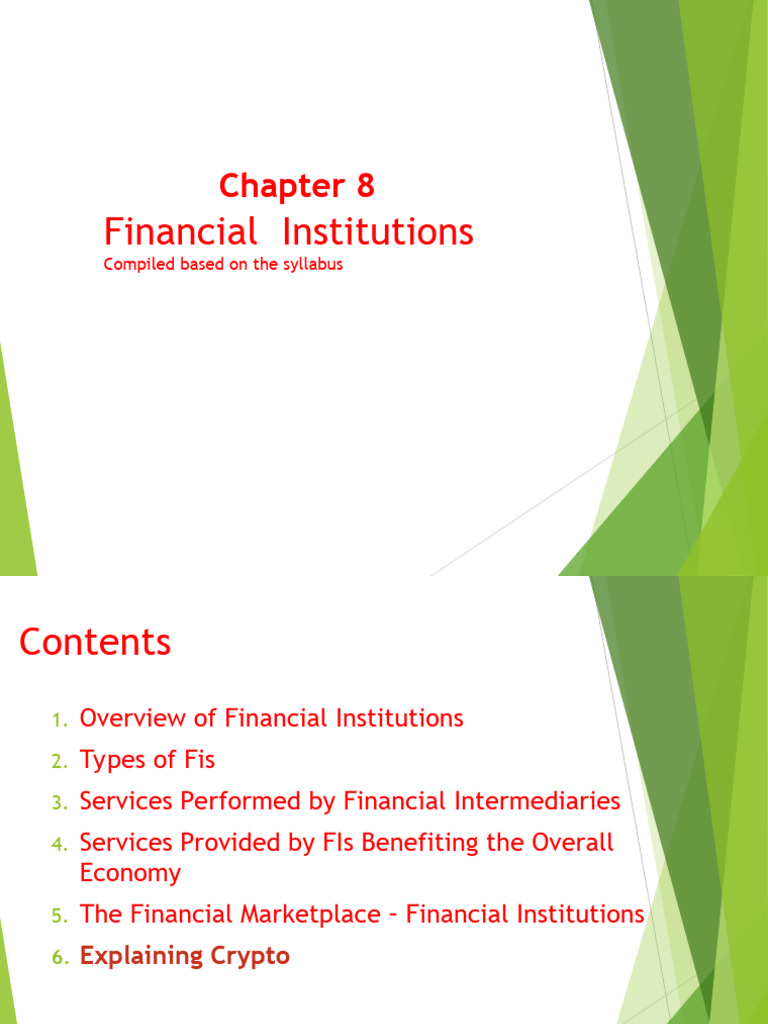 Chapter8 FM&I Finanacial Institutions | PDF | Exchange Traded Fund | Mutual Funds