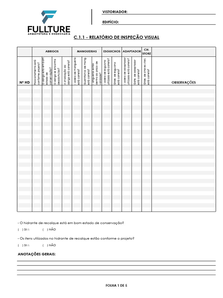 CHECKLIST-VISTORIA-DE-HIDRANTES | PDF