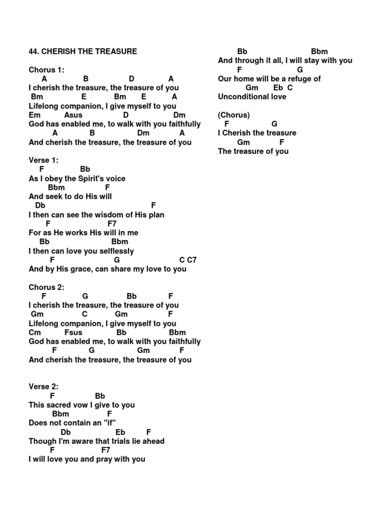 Cherish The Treasure | PDF