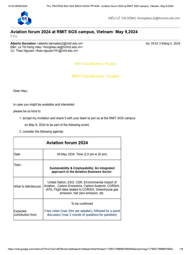 Aviation Forum: Sustainability Focus | PDF | Economy And The ...