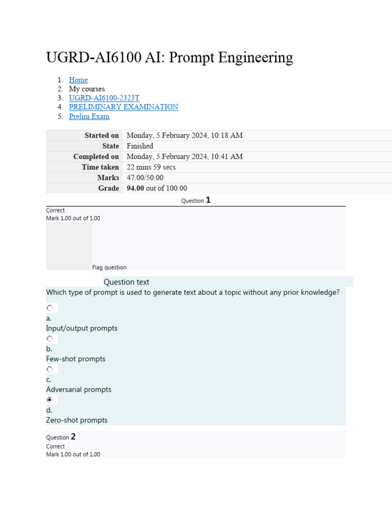 UGRD-AI6100 AI Prompt Engineering | PDF | Computational Neuroscience ... UGRD-AI6100 AI Prompt Engineering | PDF | Computational Neuroscience ...