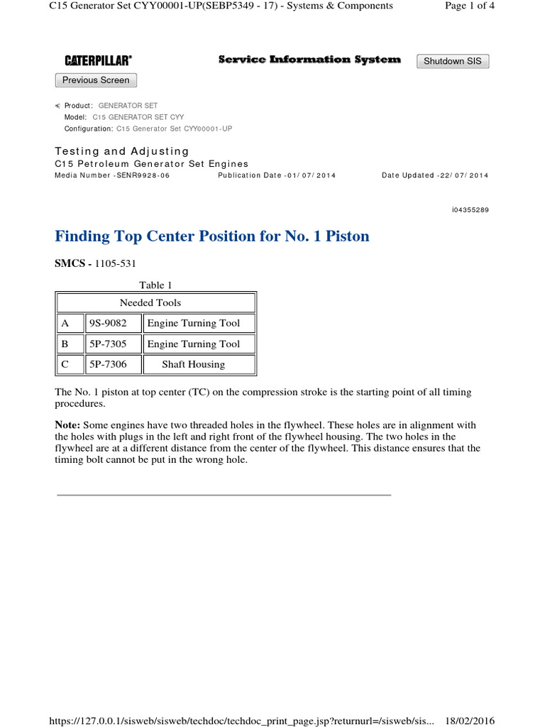 Https 127.0.0.1 Sisweb Sisweb Techdoc Techdoc Print Page | PDF | Screw ...