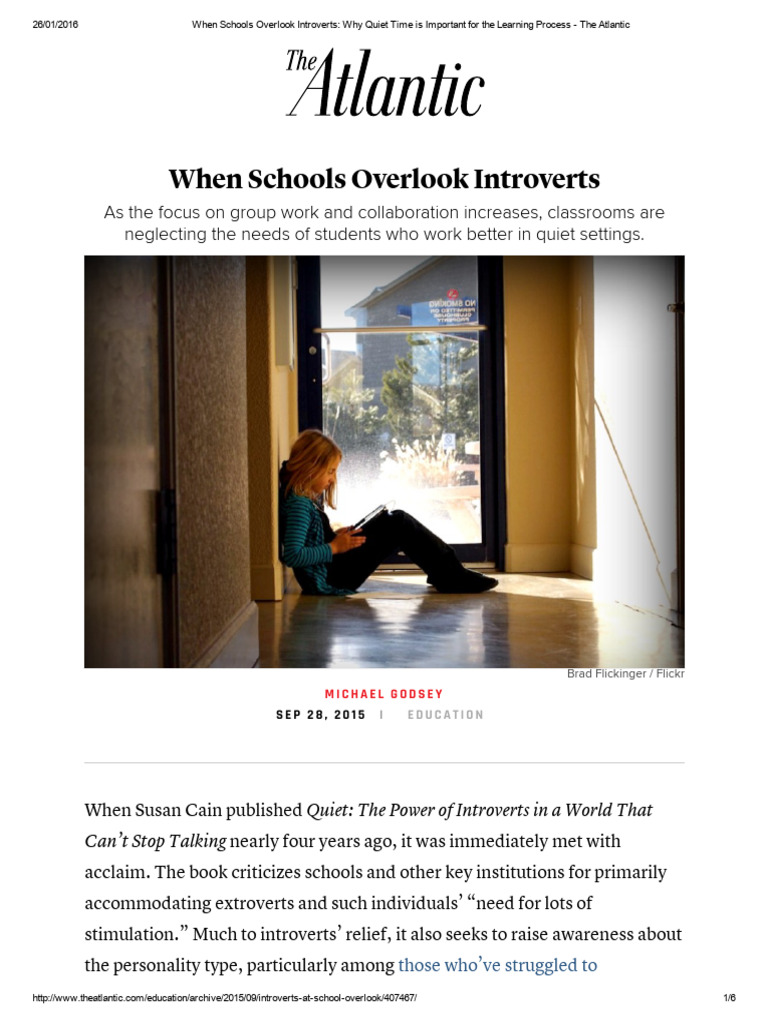 Importance of Quiet for Introverted Students | PDF | Extraversion And ...