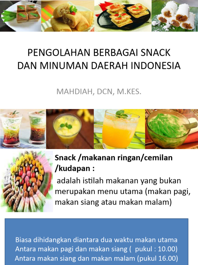 Makanan Selingan | PDF | Memasak, Makanan, & Anggur