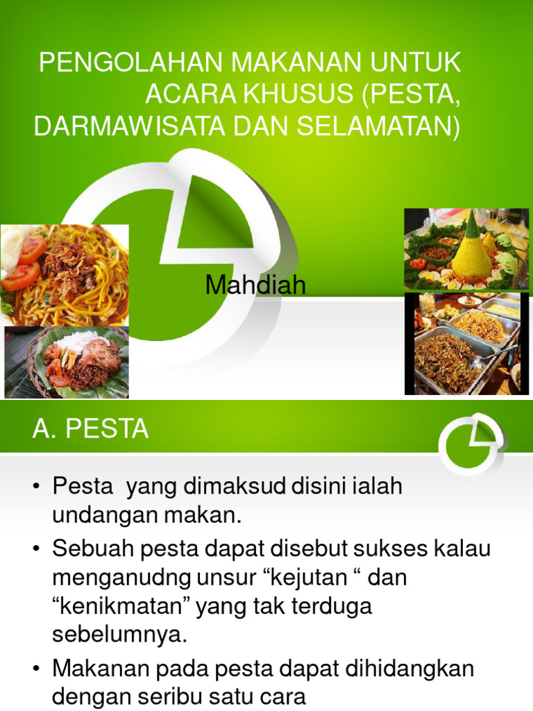 Menu Makanan untuk Acara Khusus | PDF | Memasak, Makanan, & Anggur