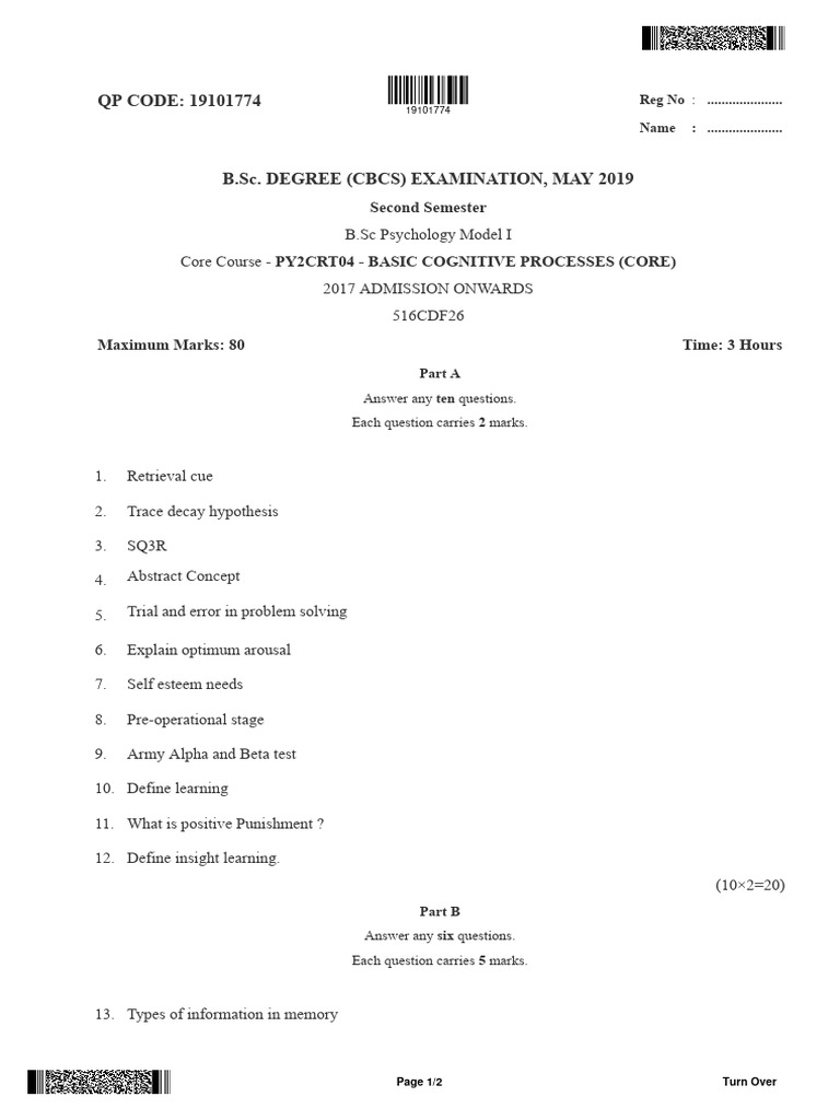 Basic Cognitive Processes 2019 | PDF | Intelligence | Learning