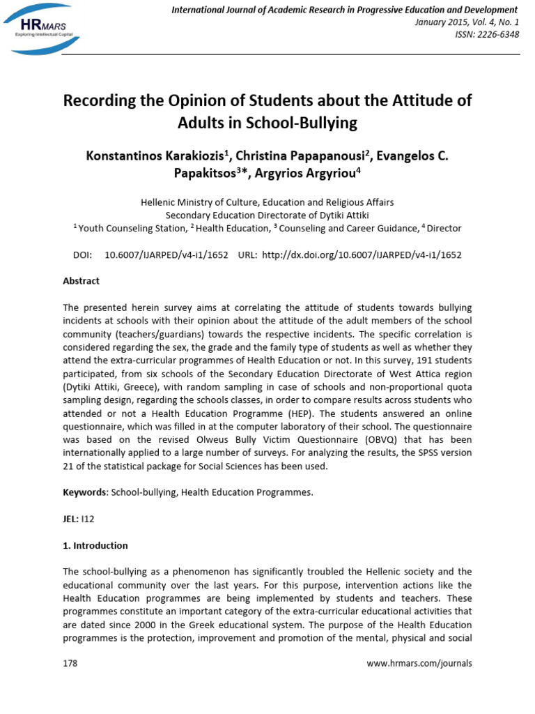 Recording The Opinion of Students About | PDF | Survey Methodology ...