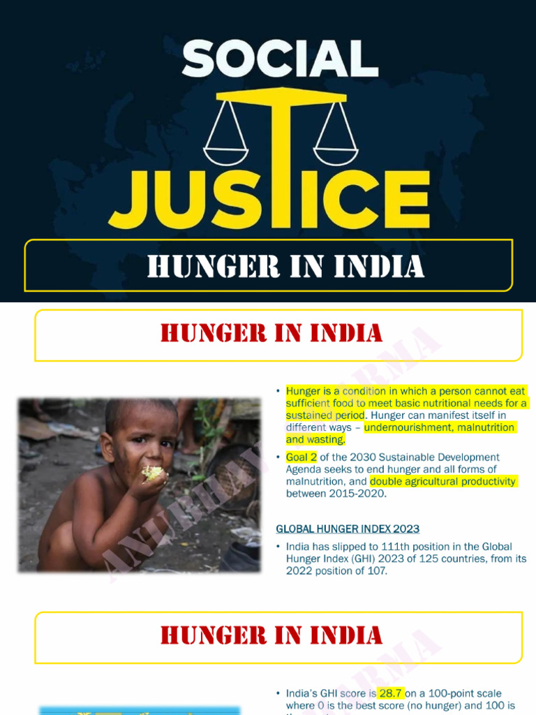Hunger in India | PDF