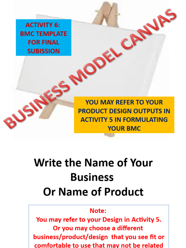ACTIVITY 5 - BMC Template For Capstone Project | PDF | Customer | Business