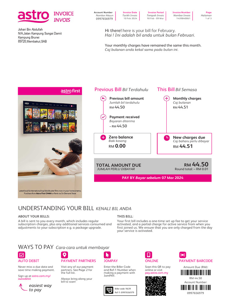 Rujukan surat rasmi | PDF | Payments | Services (Economics)