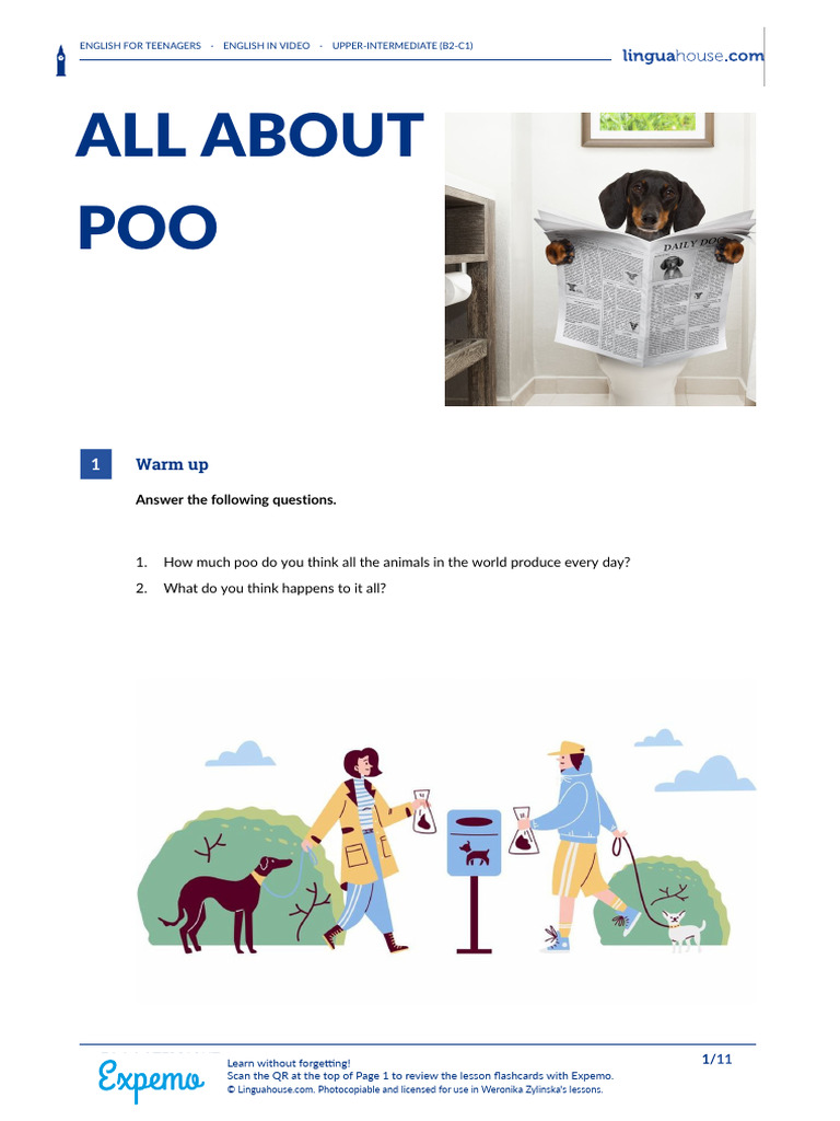 All About Poo British English Student | PDF | Feces | Toilet